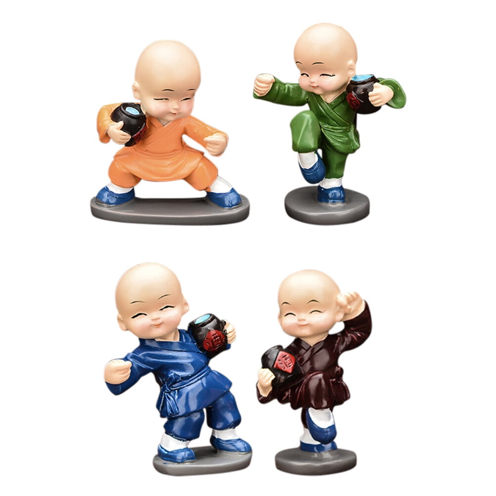 4 Pcs Monk Car Decoration Figurines Display Dashboard Decorations Baby - Walmart.com