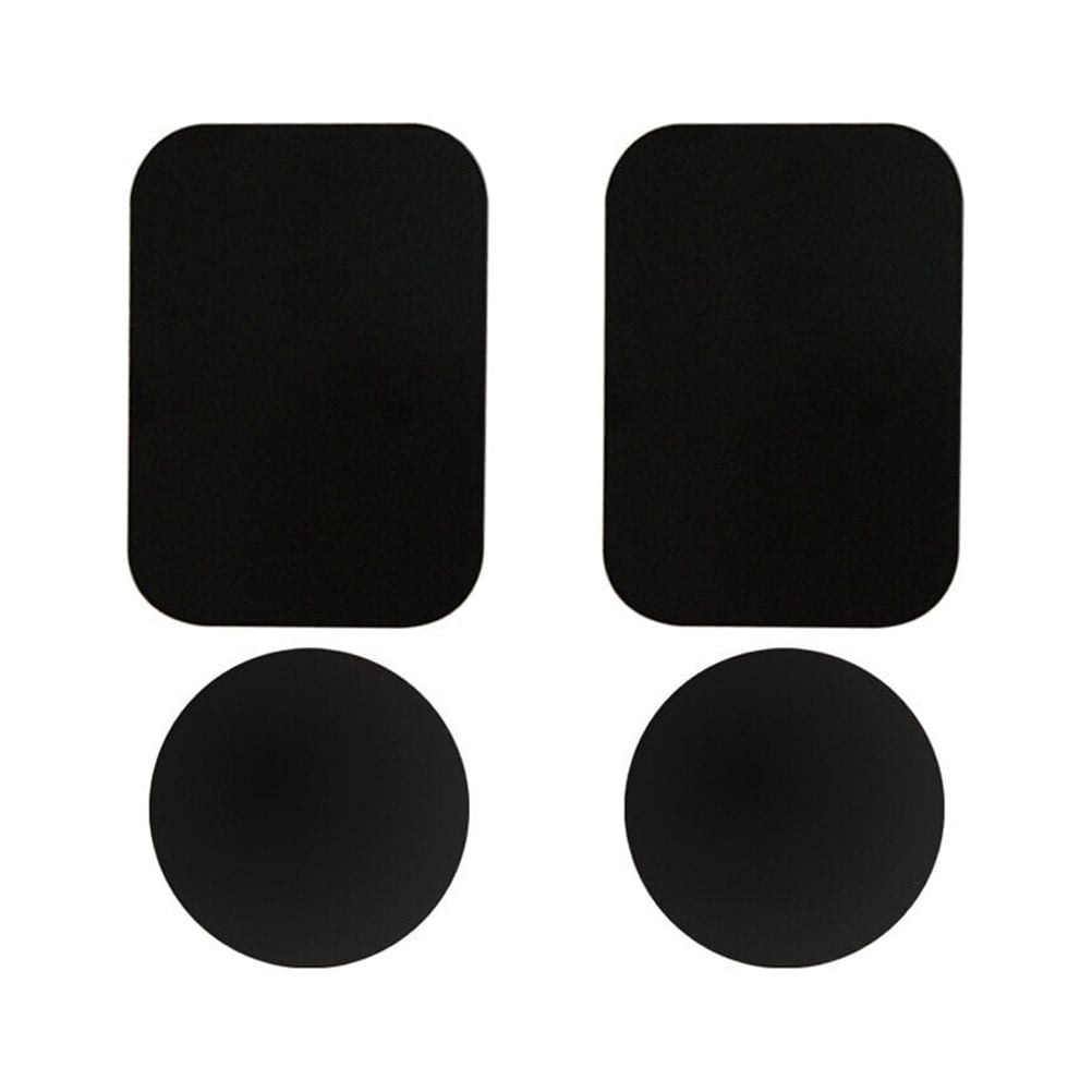 4 Pcs Mount Metal Plate Phone Guide Magnet Sticker Universal Round and ...