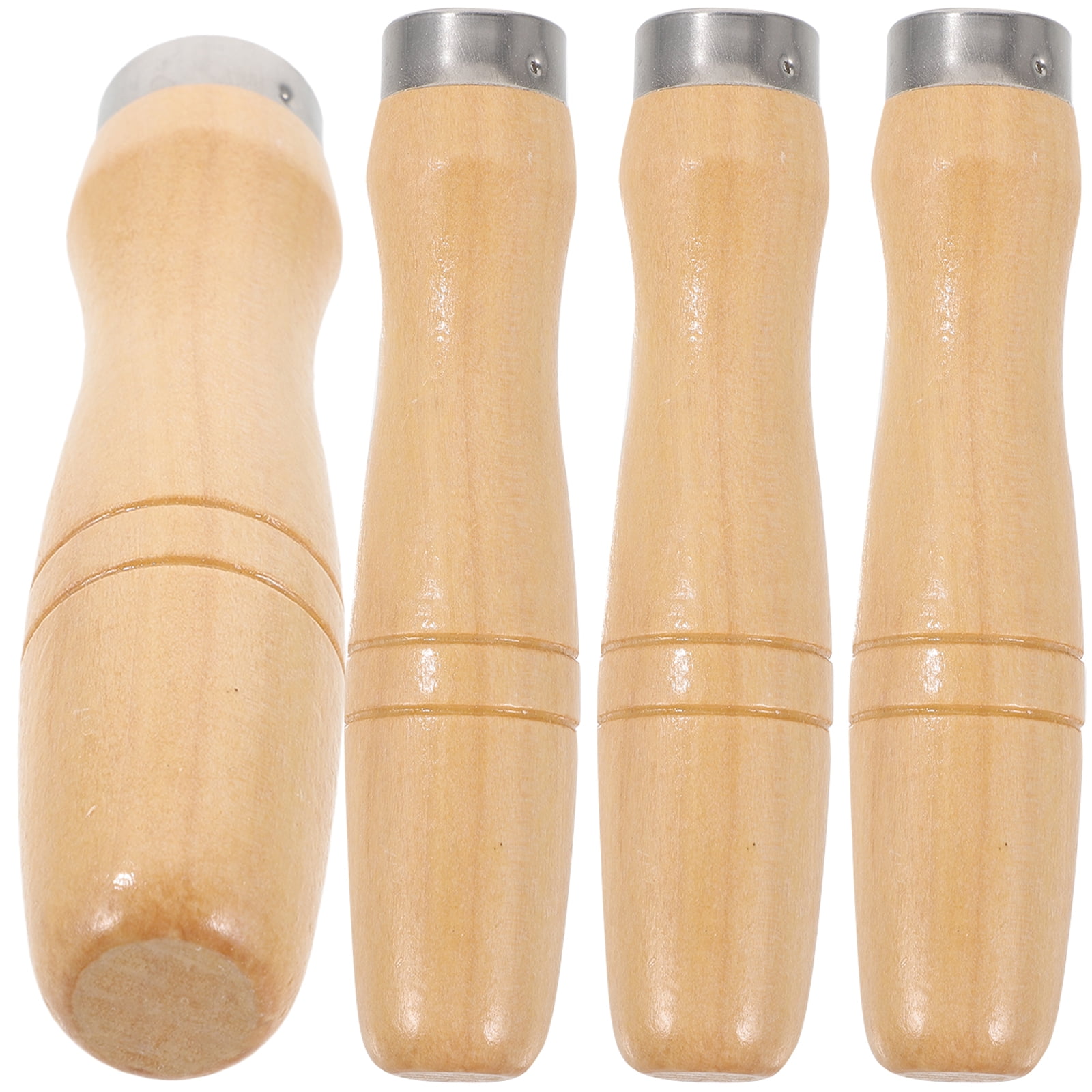 4 Pcs Multipurpose File Handle Wooden Rasp Handle Ergonomic File Handle ...