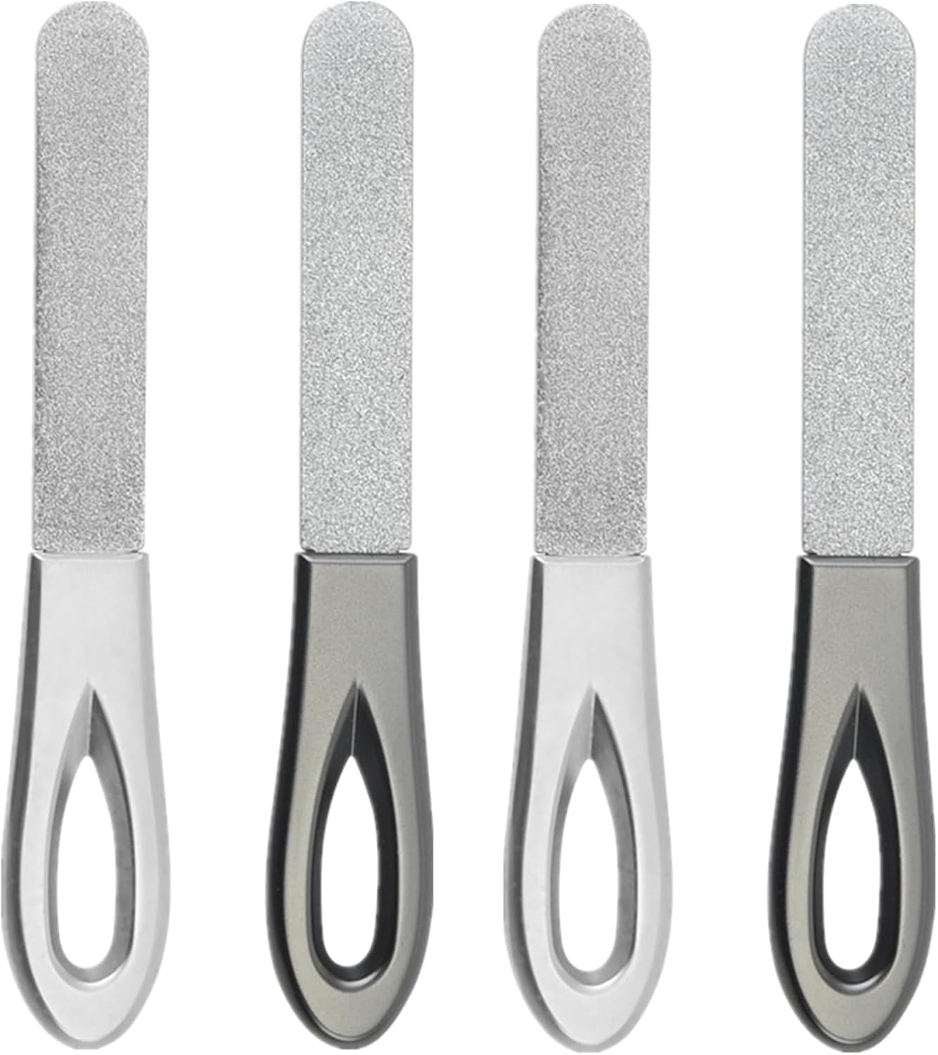 4 Pcs Nail File Stainless Steel Professional Nail Files Double Sided ...