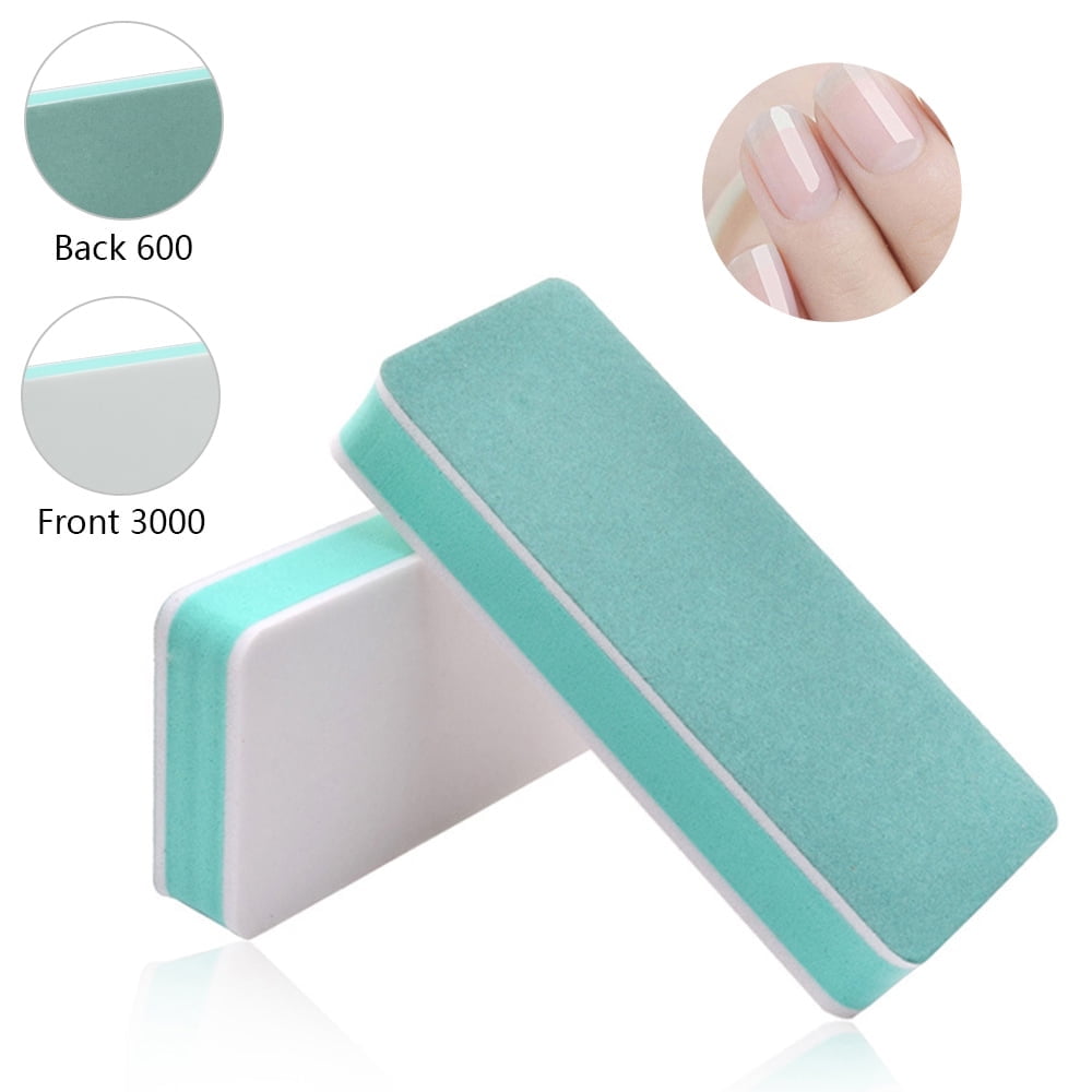 4 Pcs Nail Files Block, Nail Shine Buffers Blocks Files for Natural and ...