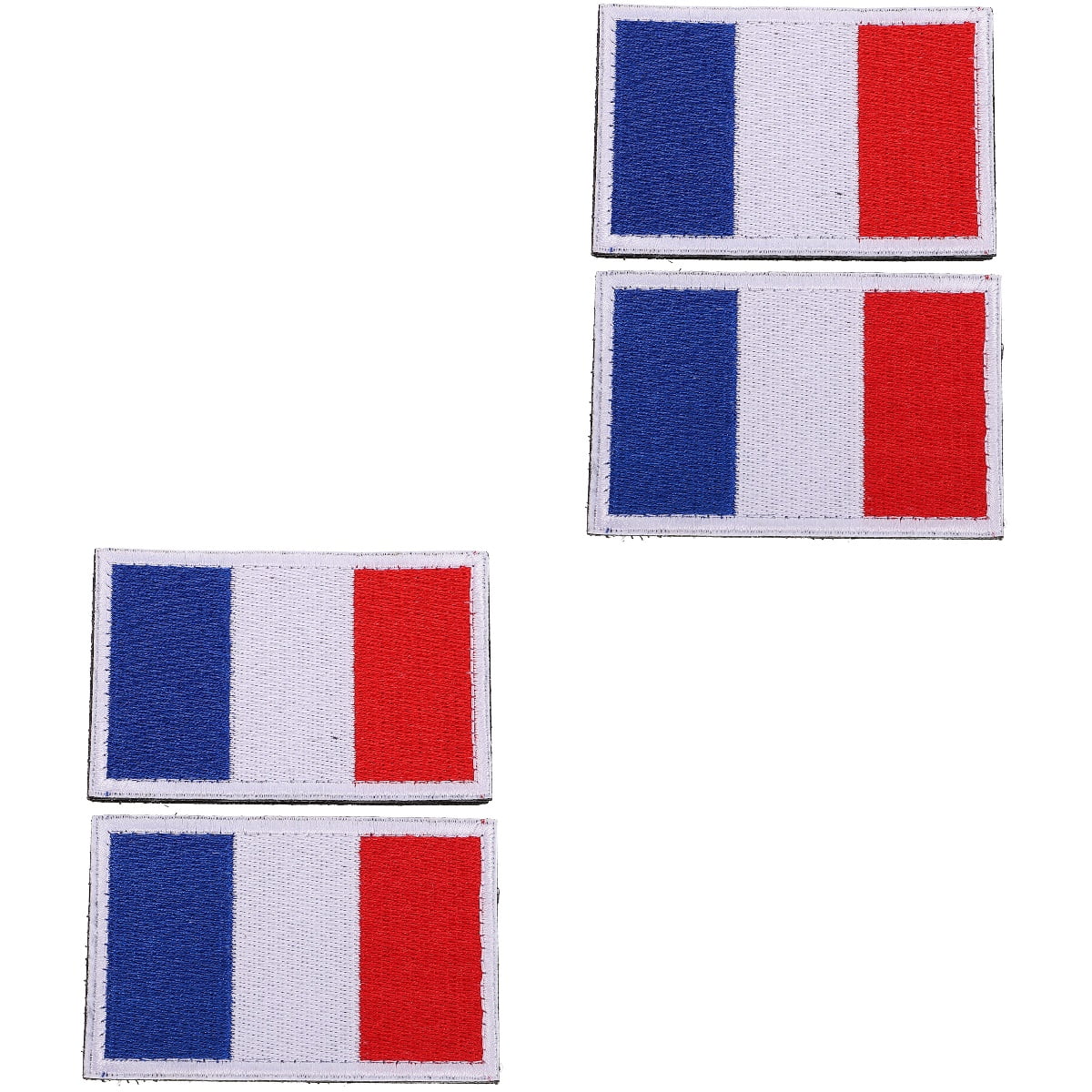 4 Pcs National Flag Stickers Embroidery Patch Embroidered Applique ...