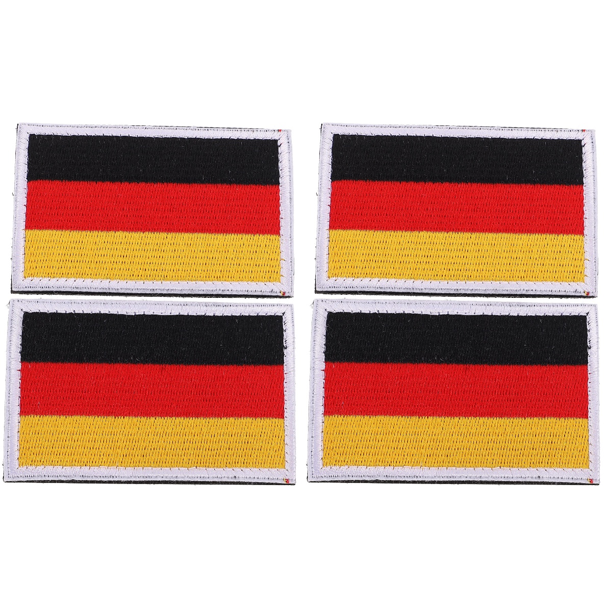 4 Pcs National Flag Stickers Flags Patch British Embroidered Patches ...