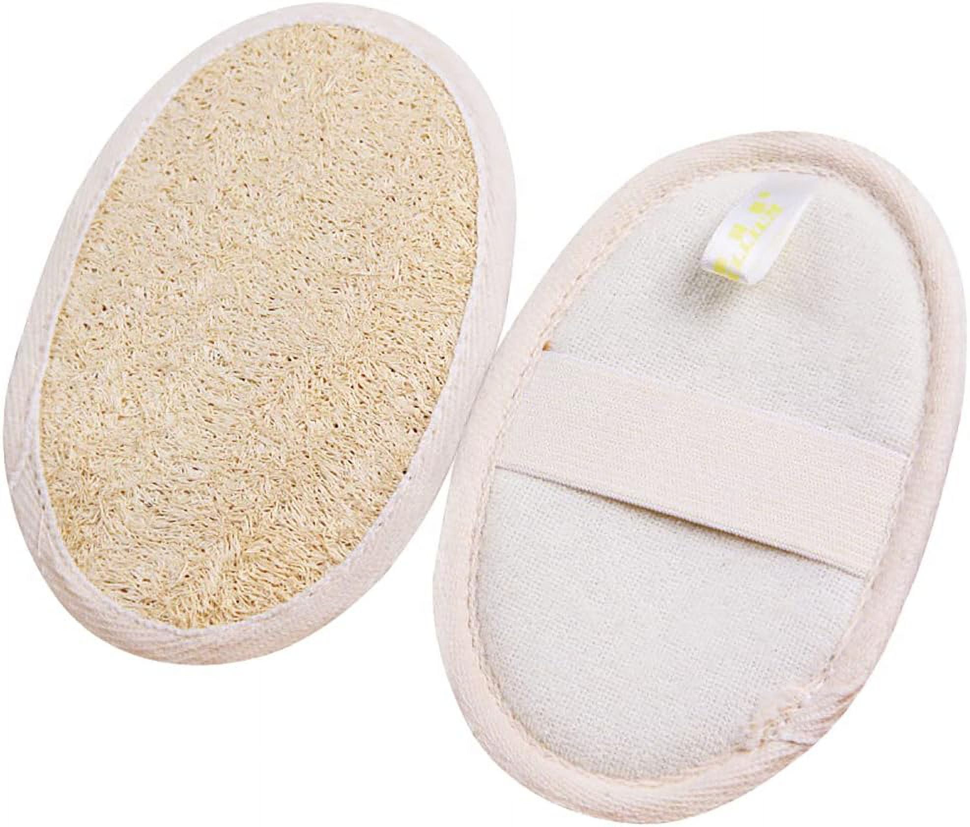 4 Pcs Natural Exfoliating Loofah Sponges Body Scrubber Sponge Bath ...