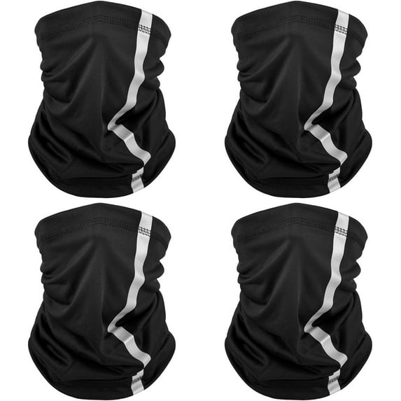 4 Pcs Neck Gaiter for Men Reflective Face Mask Cover, UV Sun Protection ...