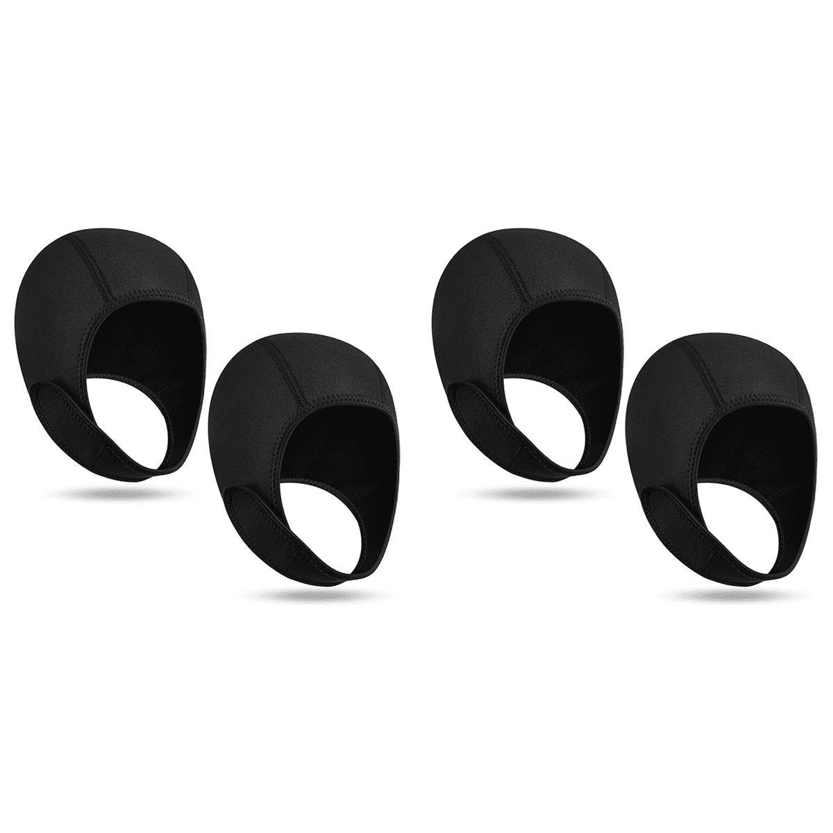 4 Pcs Neoprene Diving Hood Thermal Wetsuit Hood Cap Swim Caps with Chin ...