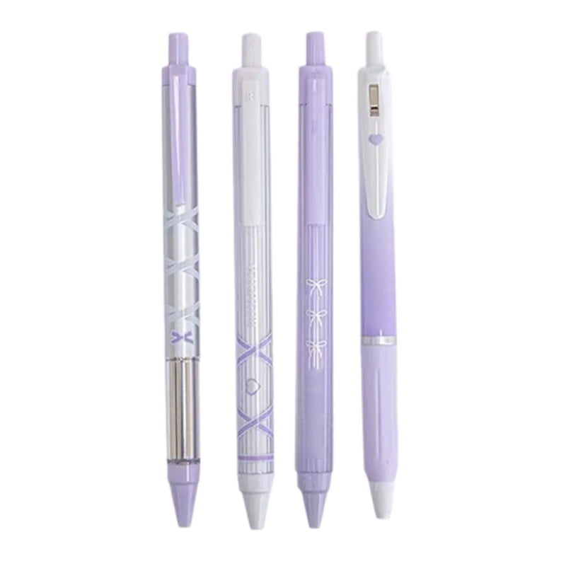 4 Pcs Neutral Pen Ballet Strap Bows Gel Pen Black Ink Pen Writing Pen ...