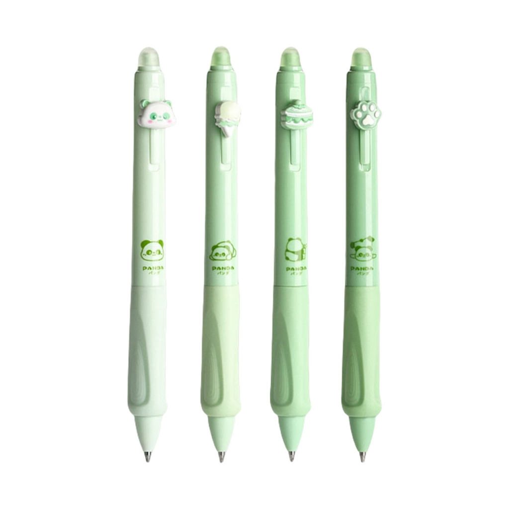 4 Pcs Neutral Pen Cartoon Panda Erasable Pen Gel Ink Pen 0.5mm Gel Pen ...
