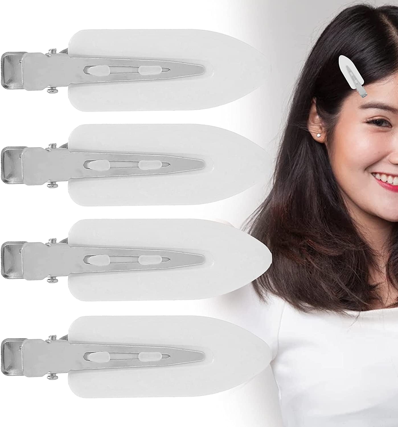4 Pcs No Bend Hair Clips Styling Duck Bill Clips No Crease Hair Clip ...