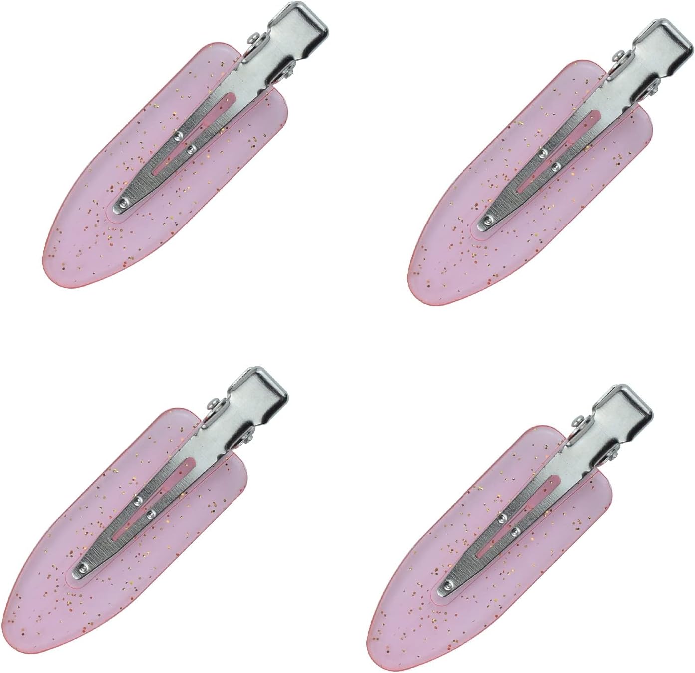 4 Pcs No Crease Hair Clip, Small Hair Clips, Pin Curl Pin Clips for ...