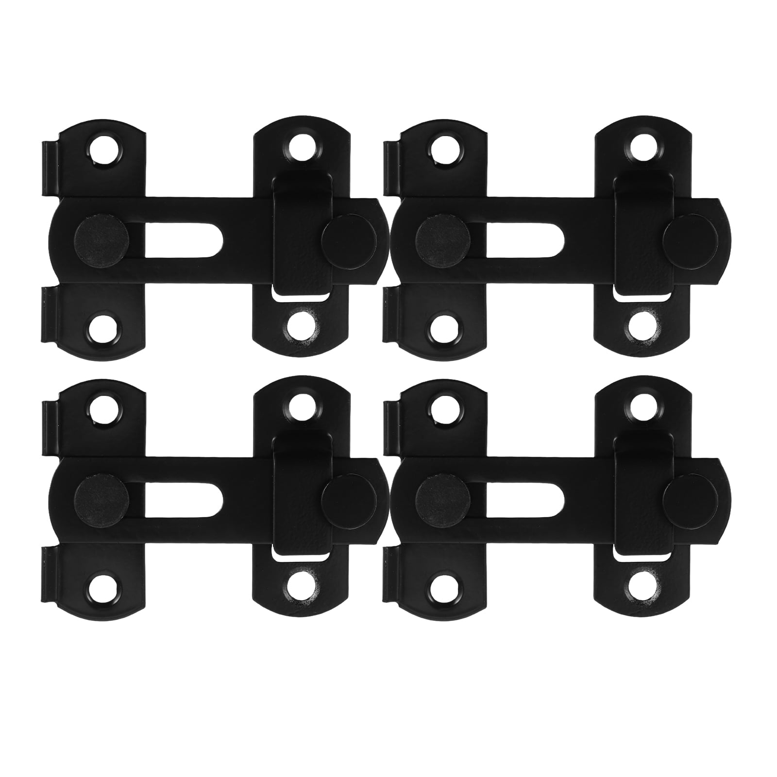 WHAMVOX Stainless Steel Door Latch Lock for Cage Use Black Longlasting ...