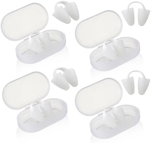 4 Pcs Nose Plugs for Swimming Silicone Waterproof Swim Nose Plugs ...