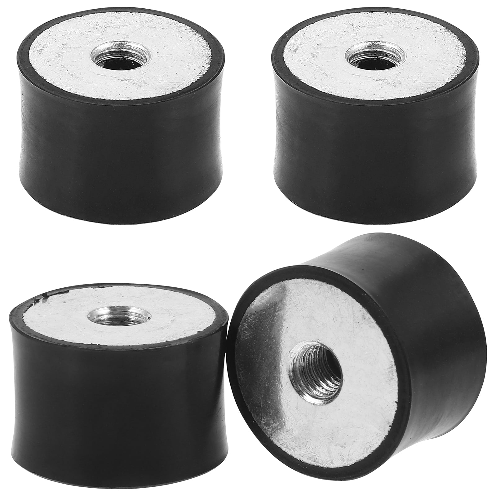 4pcs Rubber Shock Absorber for Compressors with Threaded Mount Black ...