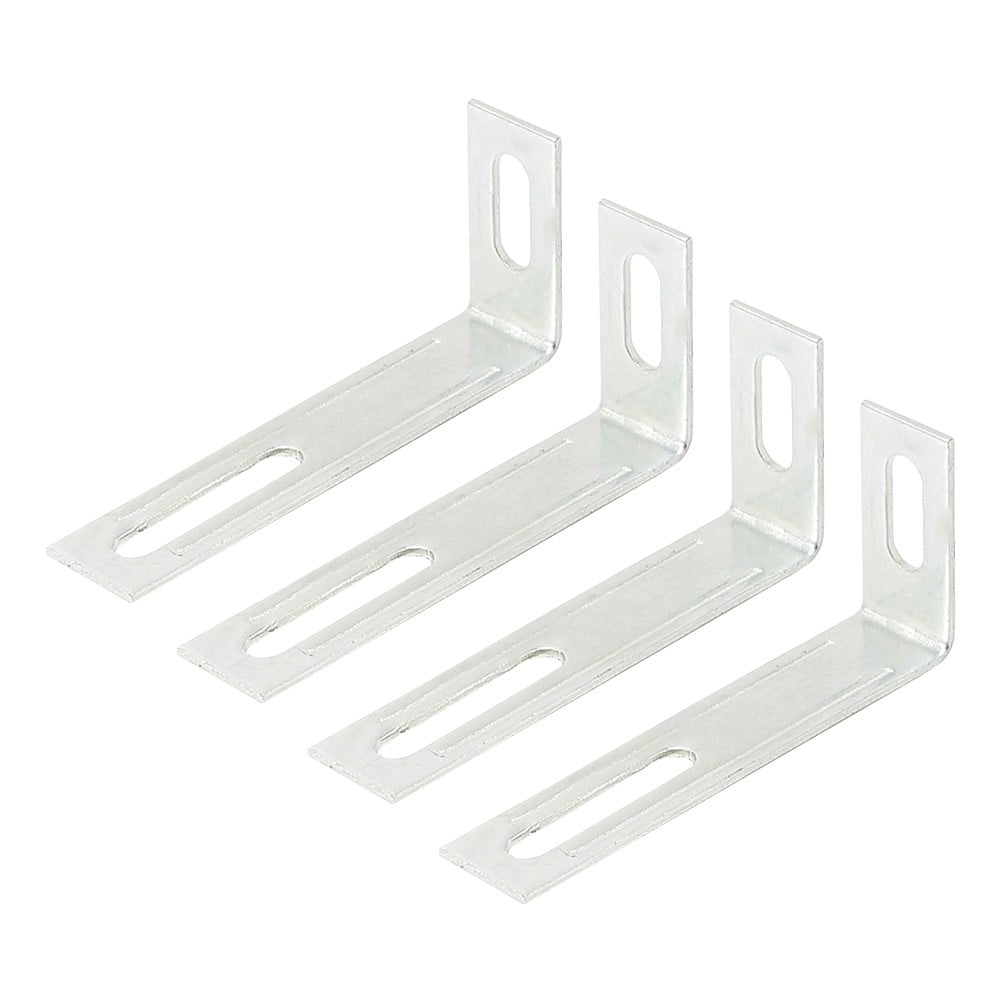 4 Pcs of 3 \"Adjustable L-Shaped Angle with Bolts, Metal Connector ...