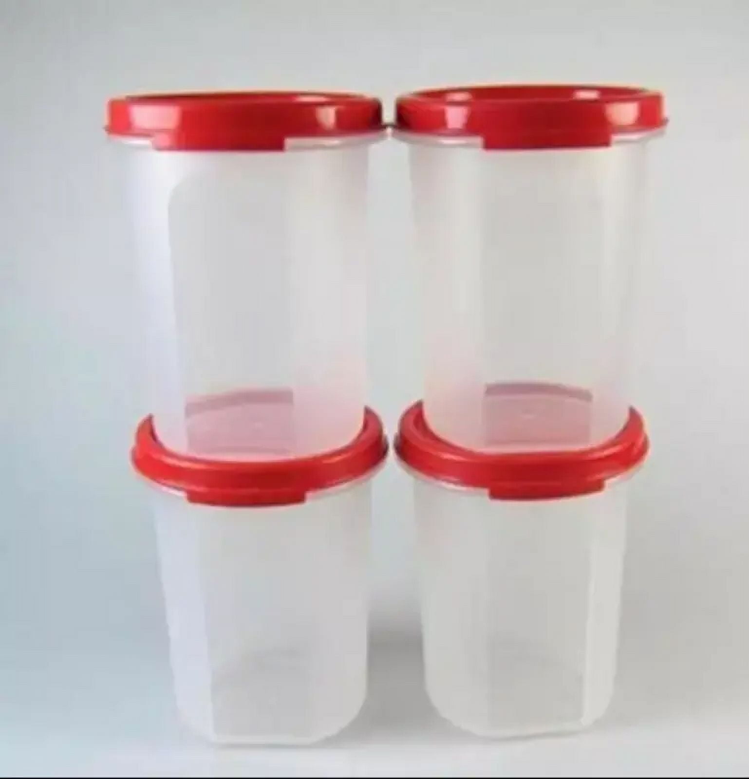 4 Pcs Of 450 Ml MM Round Shape Food Dry Grocery Storage Containers Best ...