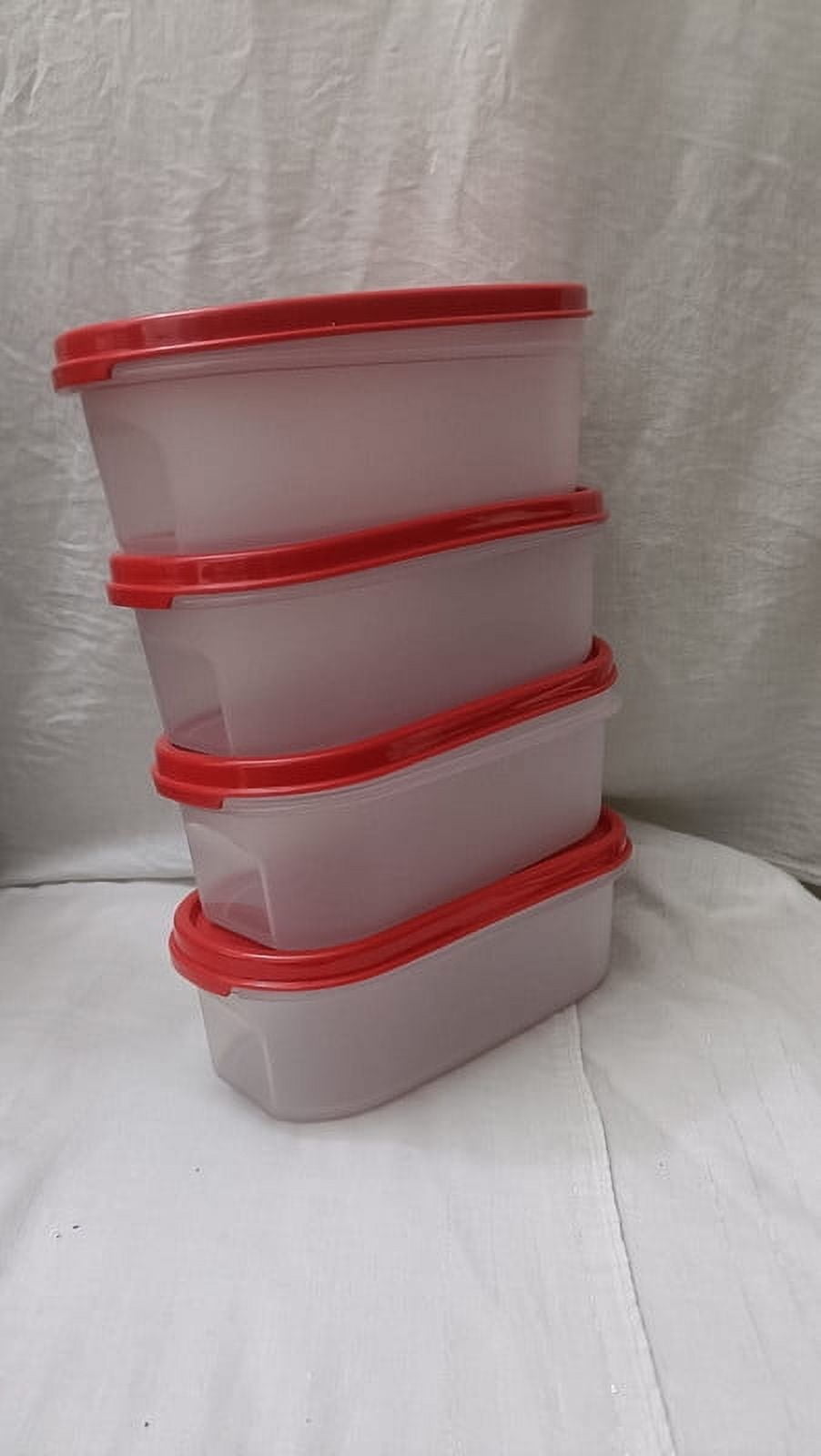 4 Pcs Of Modular Mates OVAL Dry Storage 500 Ml Capacity Containers With ...