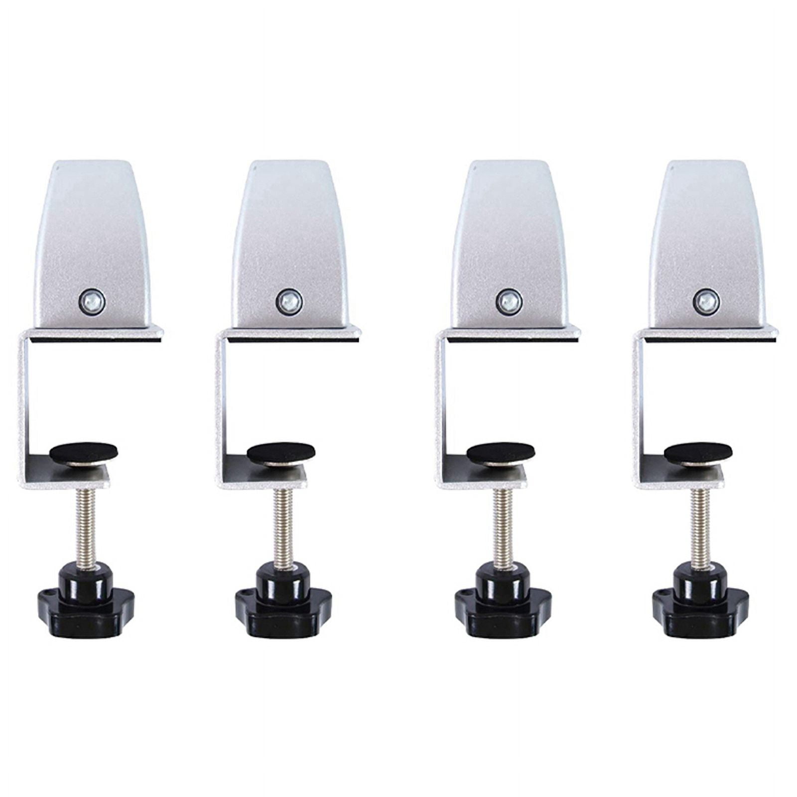 4 Pcs Office Desk Divider Clamp Privacy Screen Clip Holder Bracket ...