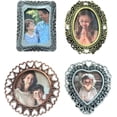 4 Pcs One-Inch Vintage Mini Photo Frame, 1" x1 1/2" Antique Mini ...