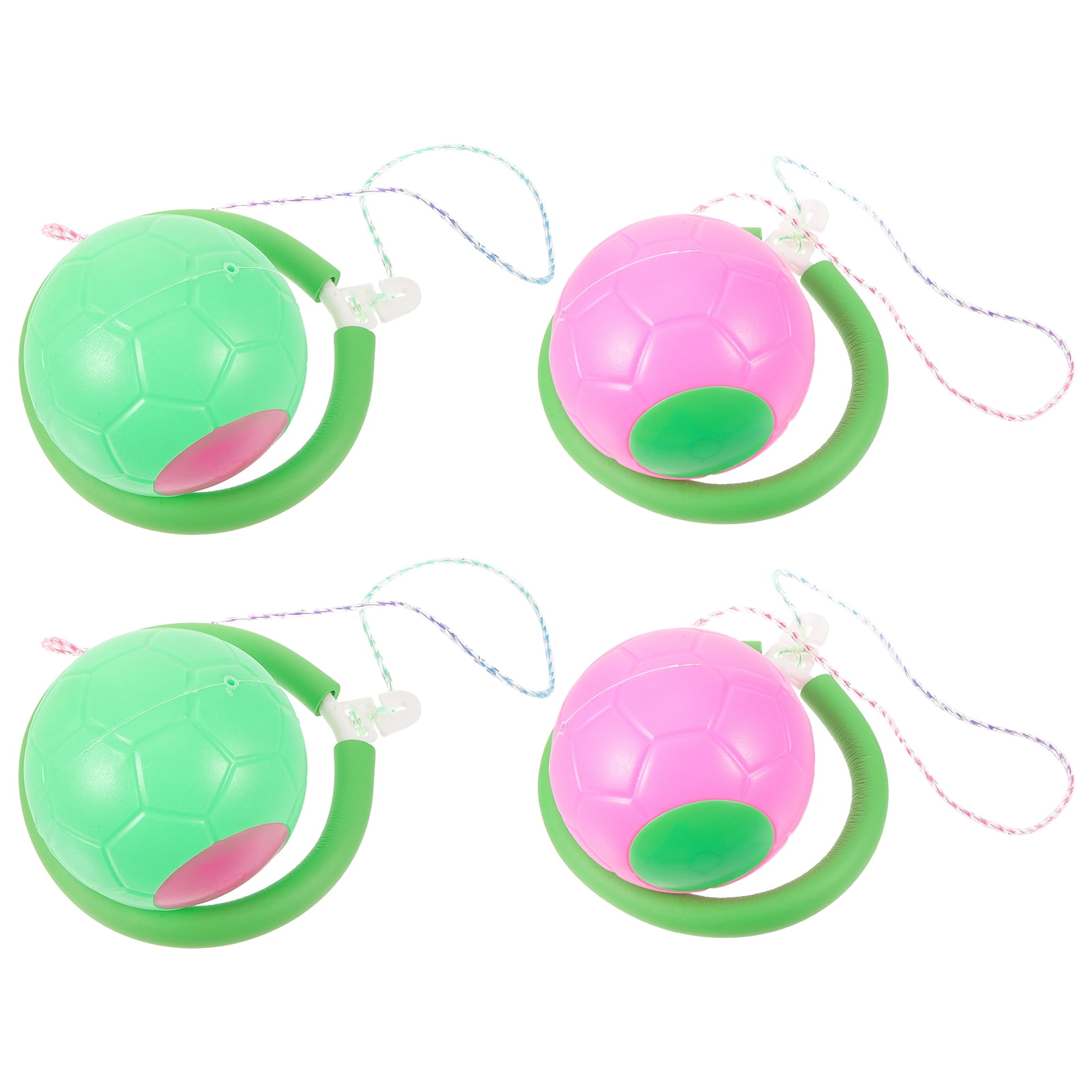 4 Pcs One-legged Jumping Funny Fitness Dancing Ball Toy Bouncy Balls ...
