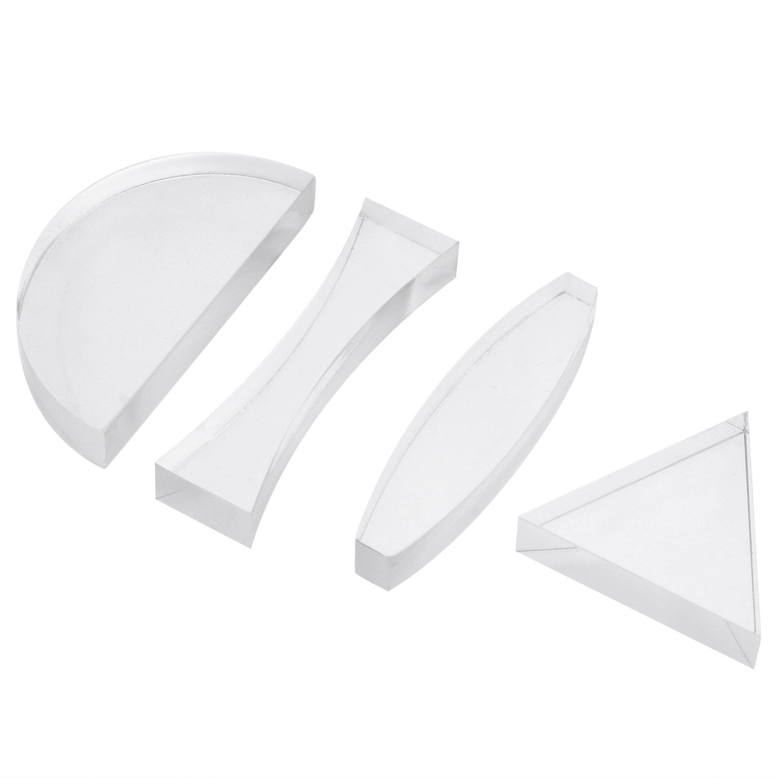 4 Pcs Optical Lens Convex Lens Physics Teaching Aids Convex Teaching ...