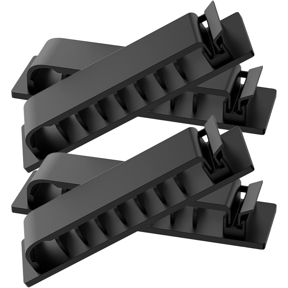 4 Pcs Organizer Cable Management Desktop Holder Cord Clip Charging ...