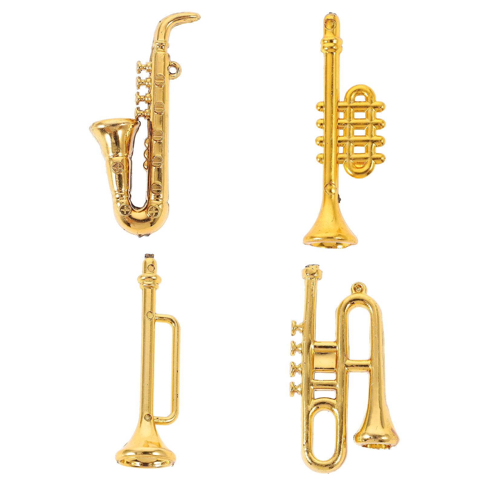 4 Pcs Ornament Decoration for Home Miniature Saxophone Doll House ...