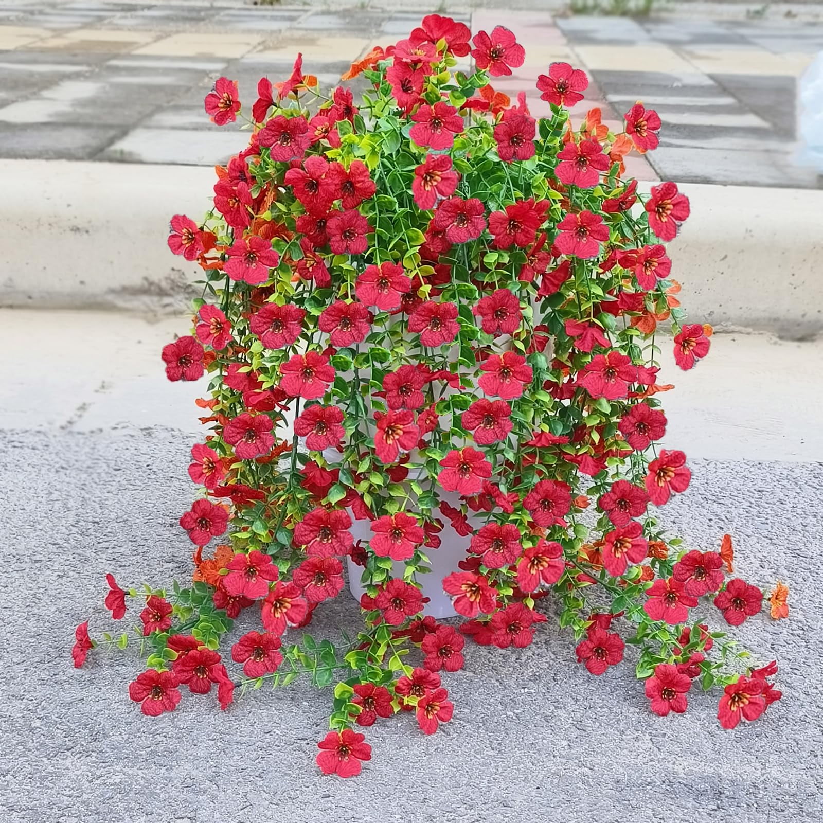 4 Pcs Outdoor Fall Decor, Fall Flowers Artificial Decoration ...