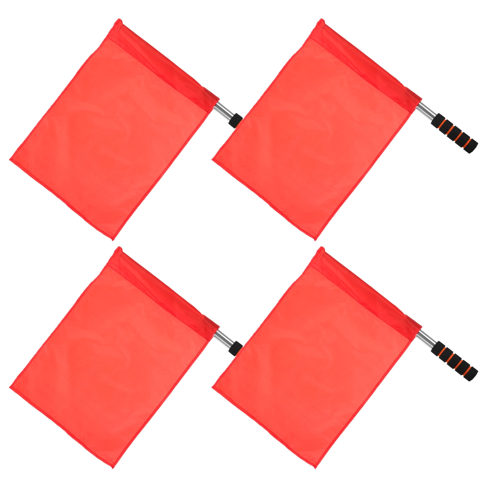 Pretyzoom Sports Referee Flag Red Cotton Cloth 4Pcs 17.68X14.15X0.98in ...