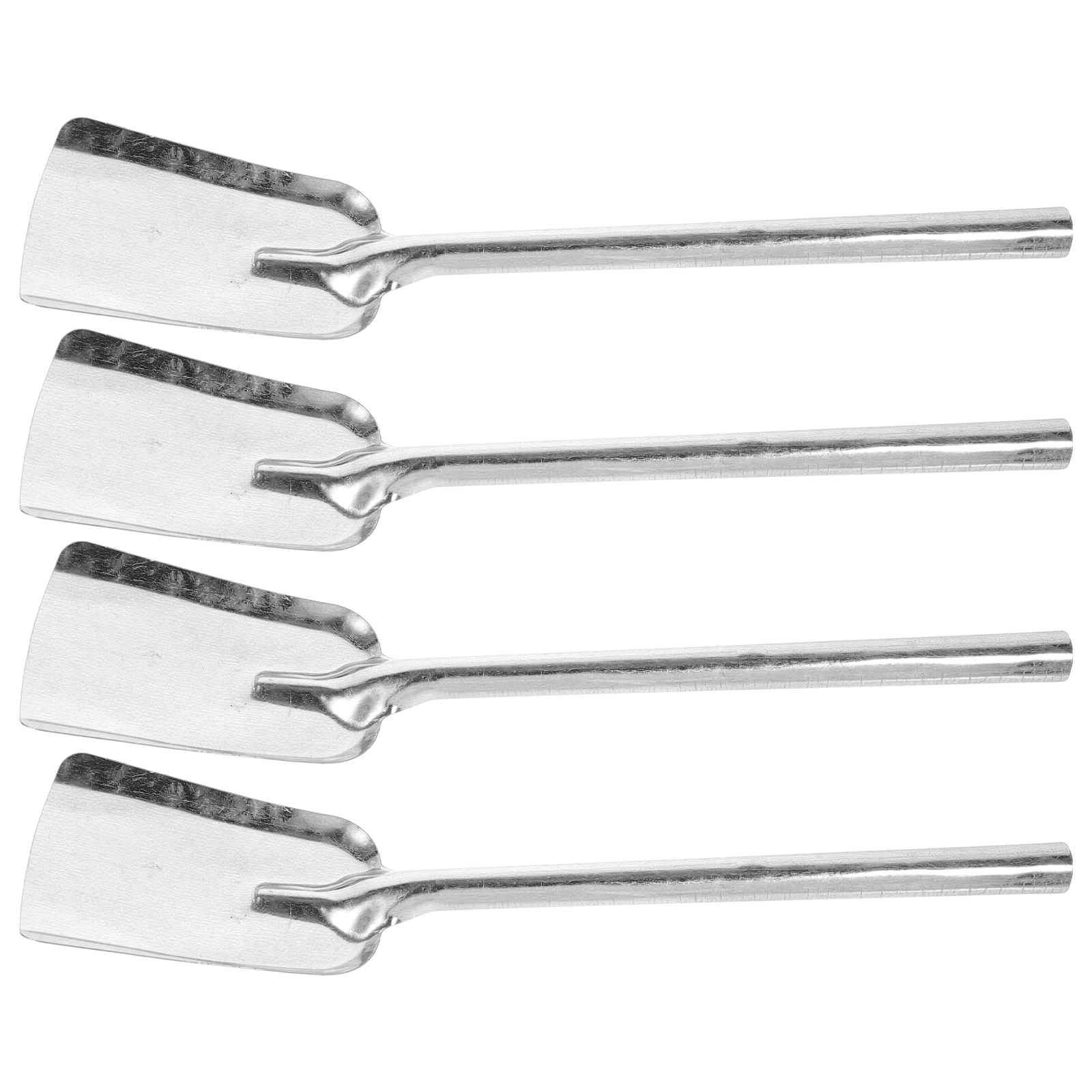 4 Pcs Oven Ash Shovel Coal Scoop Coal Ash Shovel 41x9.5cm Silver ...