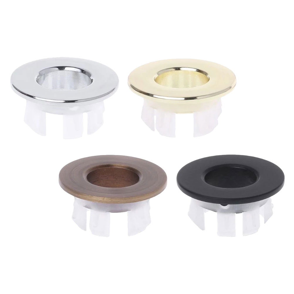 4 Pcs Overflow Ring Kitchen Sink Hole Cover Rings Wash Basin Cap ...