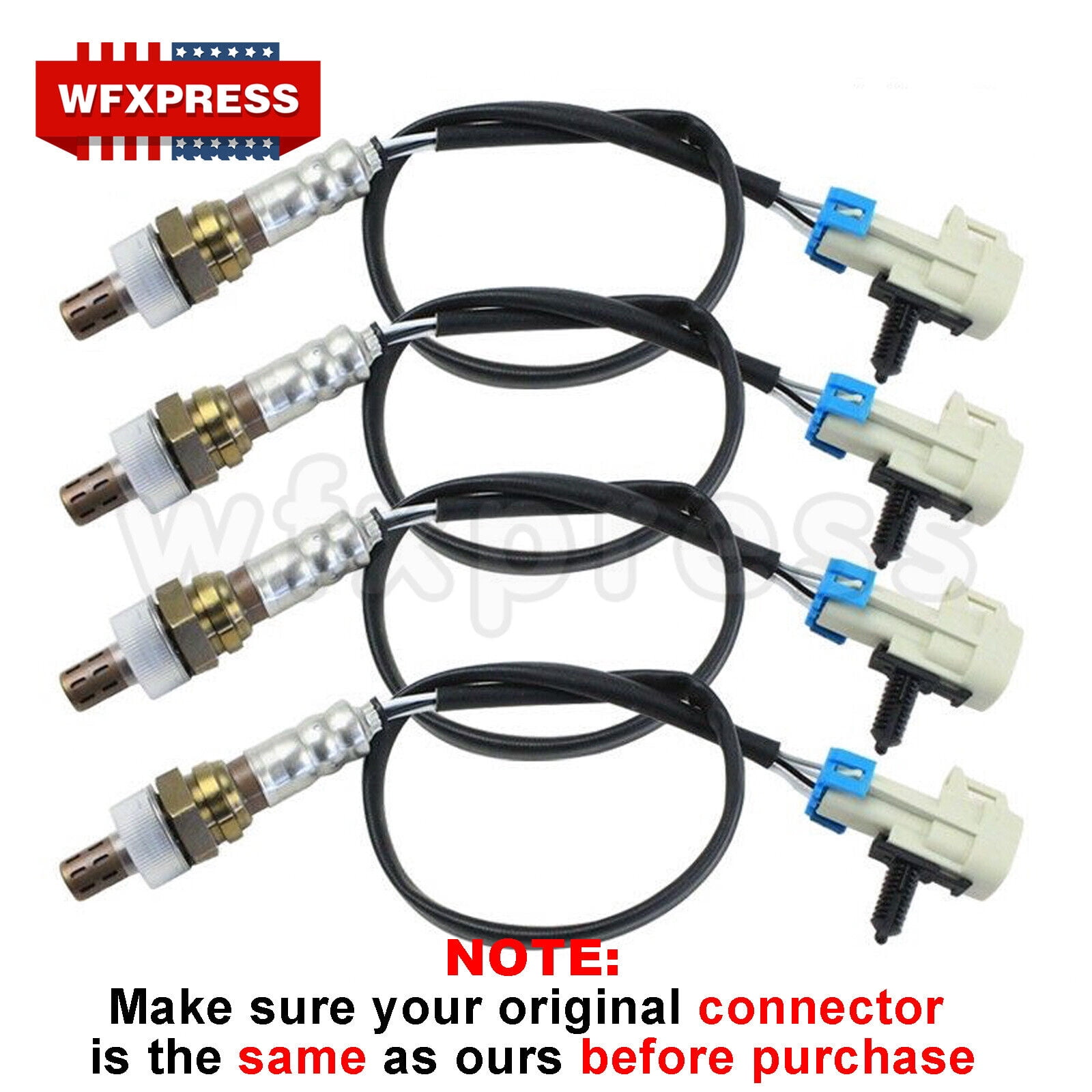 4 Pcs Oxygen O2 Sensor Up&Downstream For 03 04 05 Chevrolet Silverado 1500 5.3L - Walmart.com