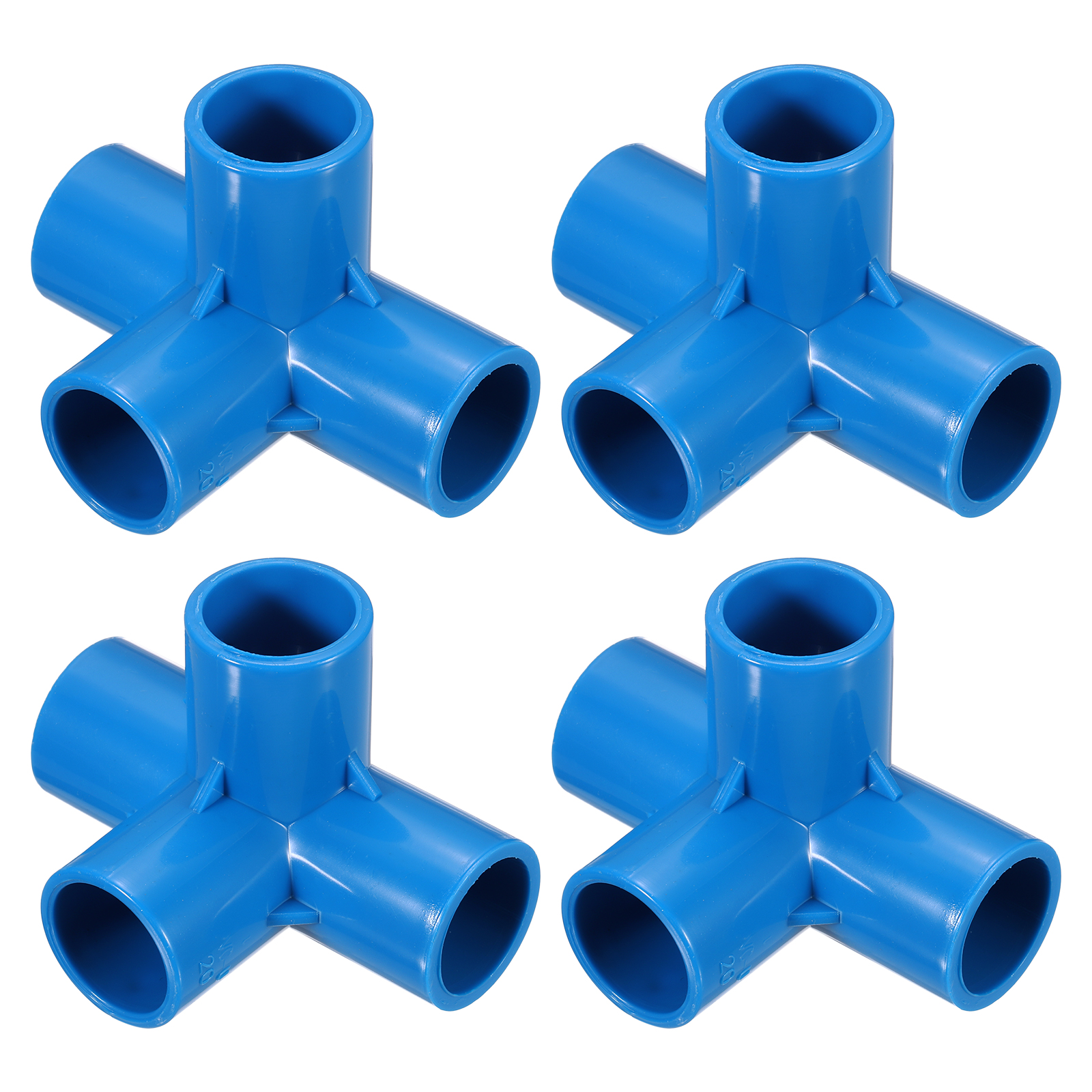 4 Pcs PVC Fitting, 4 Way PVC Fitting 20mm PVC Connectors PVC Elbow PVC ...