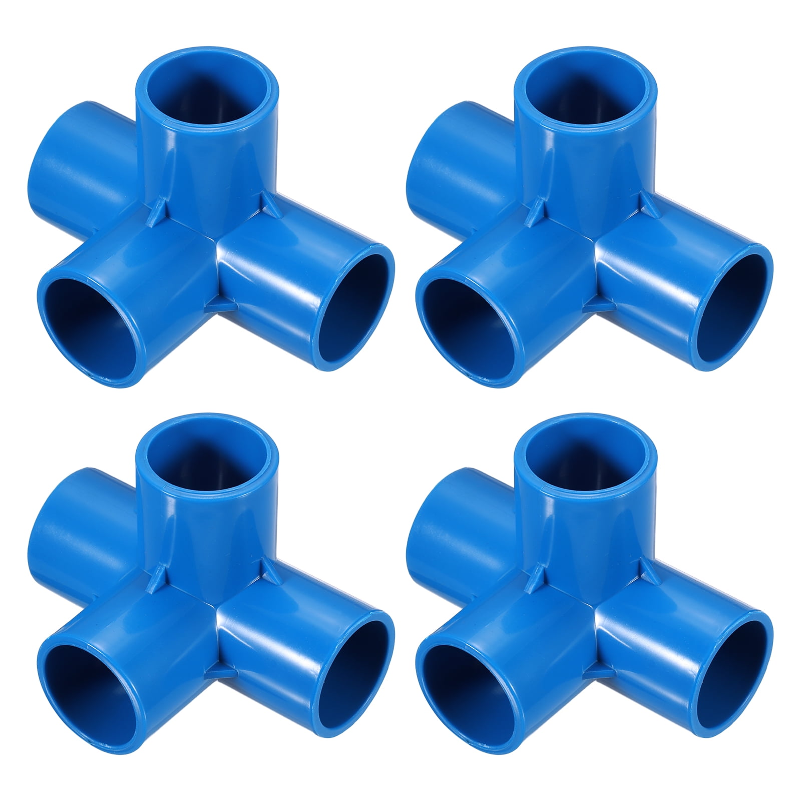 4 Pcs PVC Fitting, 4 Way PVC Fitting 25mm PVC Connectors PVC Elbow PVC ...