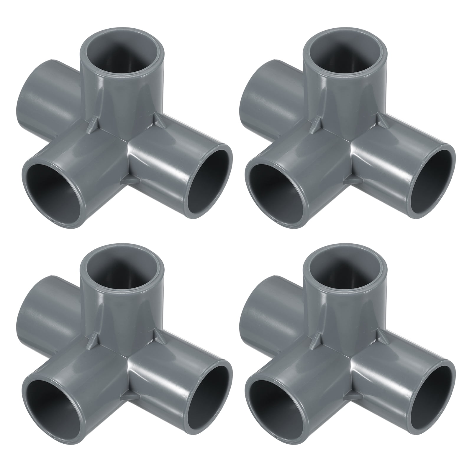 4 Pcs PVC Fitting, 4 Way PVC Fitting 25mm PVC Connectors PVC Elbow PVC ...