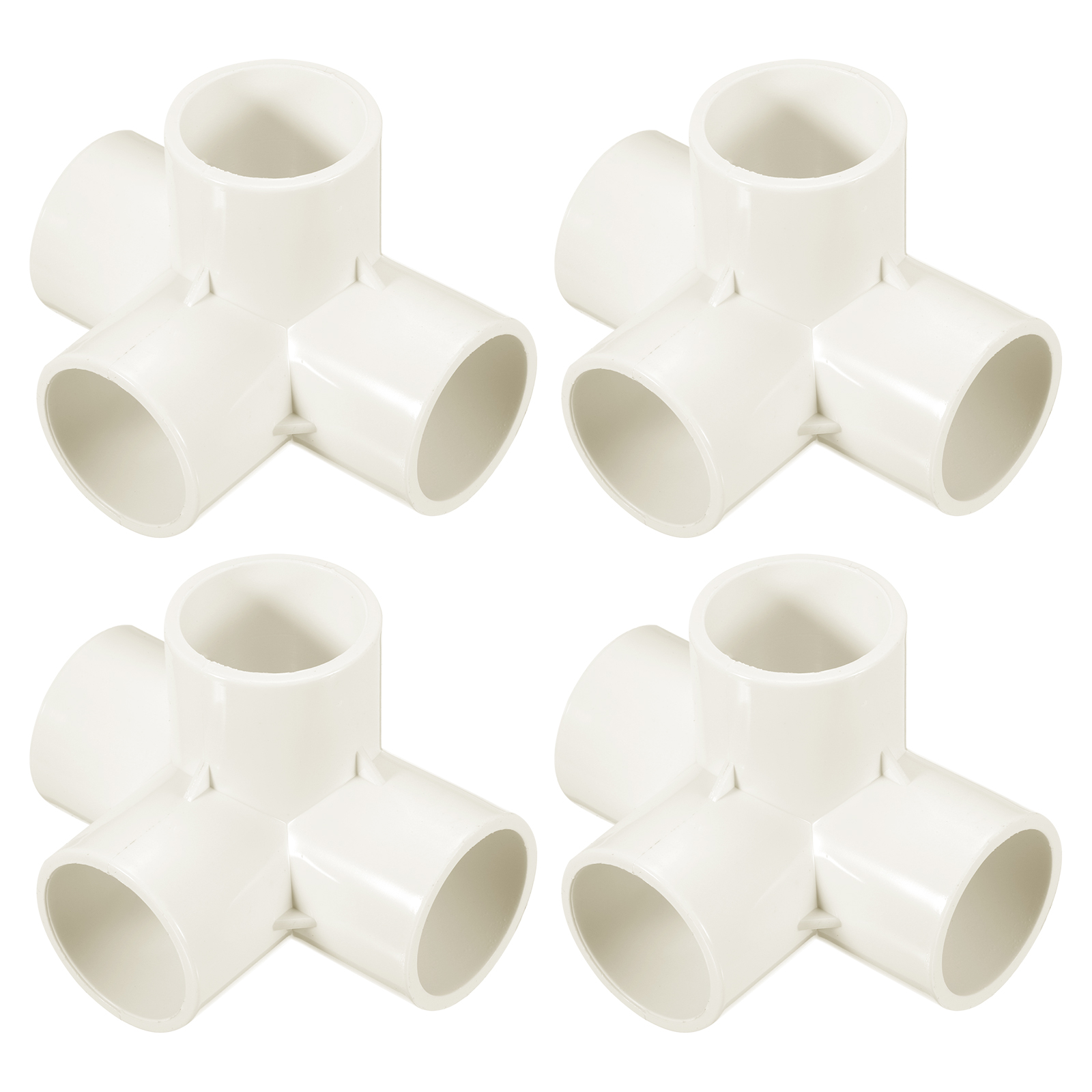 4 Pcs PVC Fitting, 4 Way PVC Fitting 32mm PVC Connectors PVC Elbow PVC ...