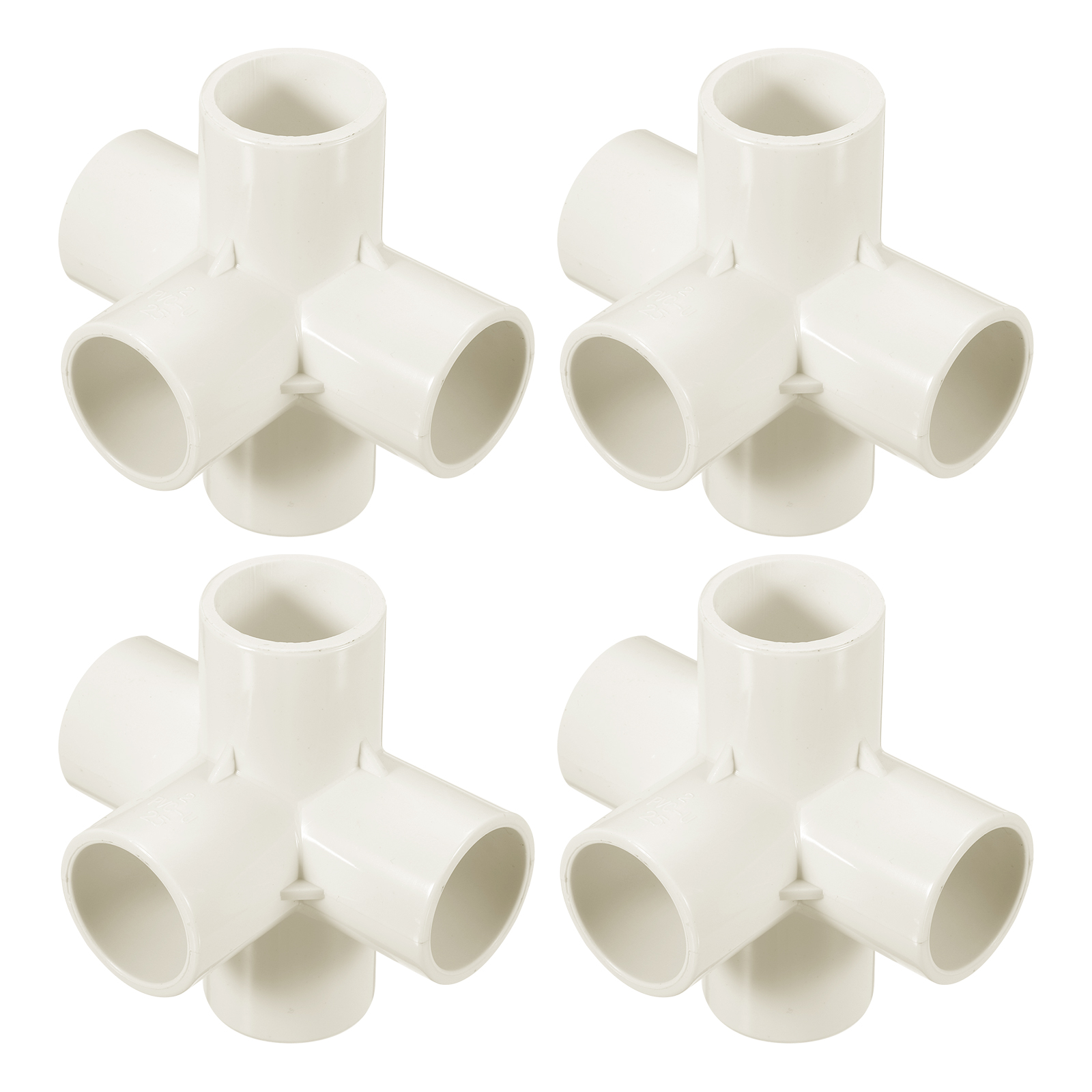 4 Pcs PVC Fitting, 5 Way PVC Fitting 25mm PVC Connectors PVC Elbow PVC ...