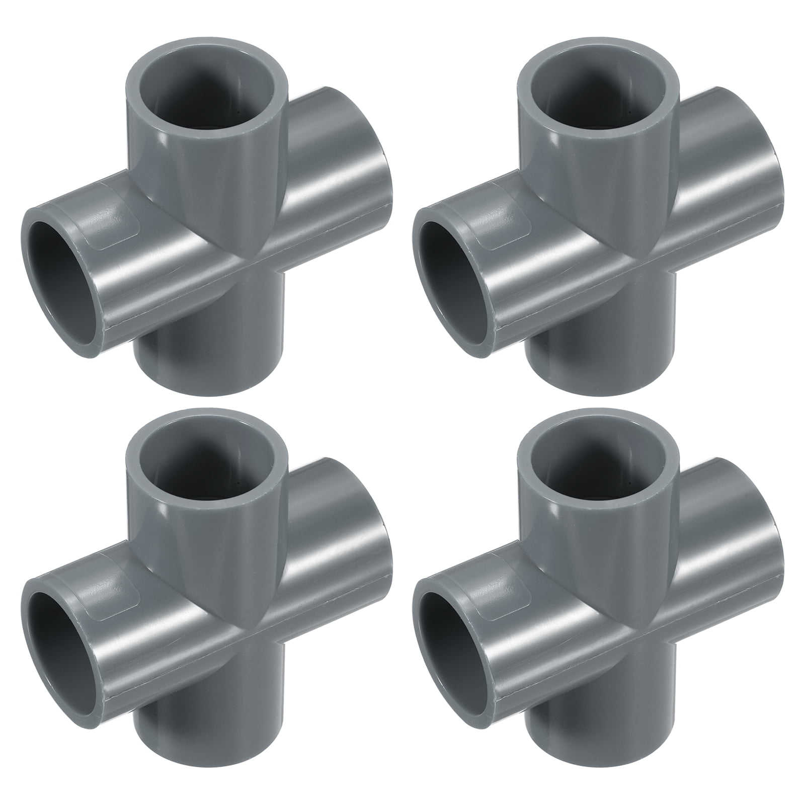 4 Pcs PVC Fitting, Cross 4 Way PVC Fitting 20mm PVC Connectors PVC ...