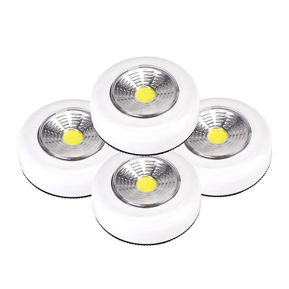 4 Pcs/Pack LED Push Lamp Emergency Light Wall Round Lights for Kitchen ...
