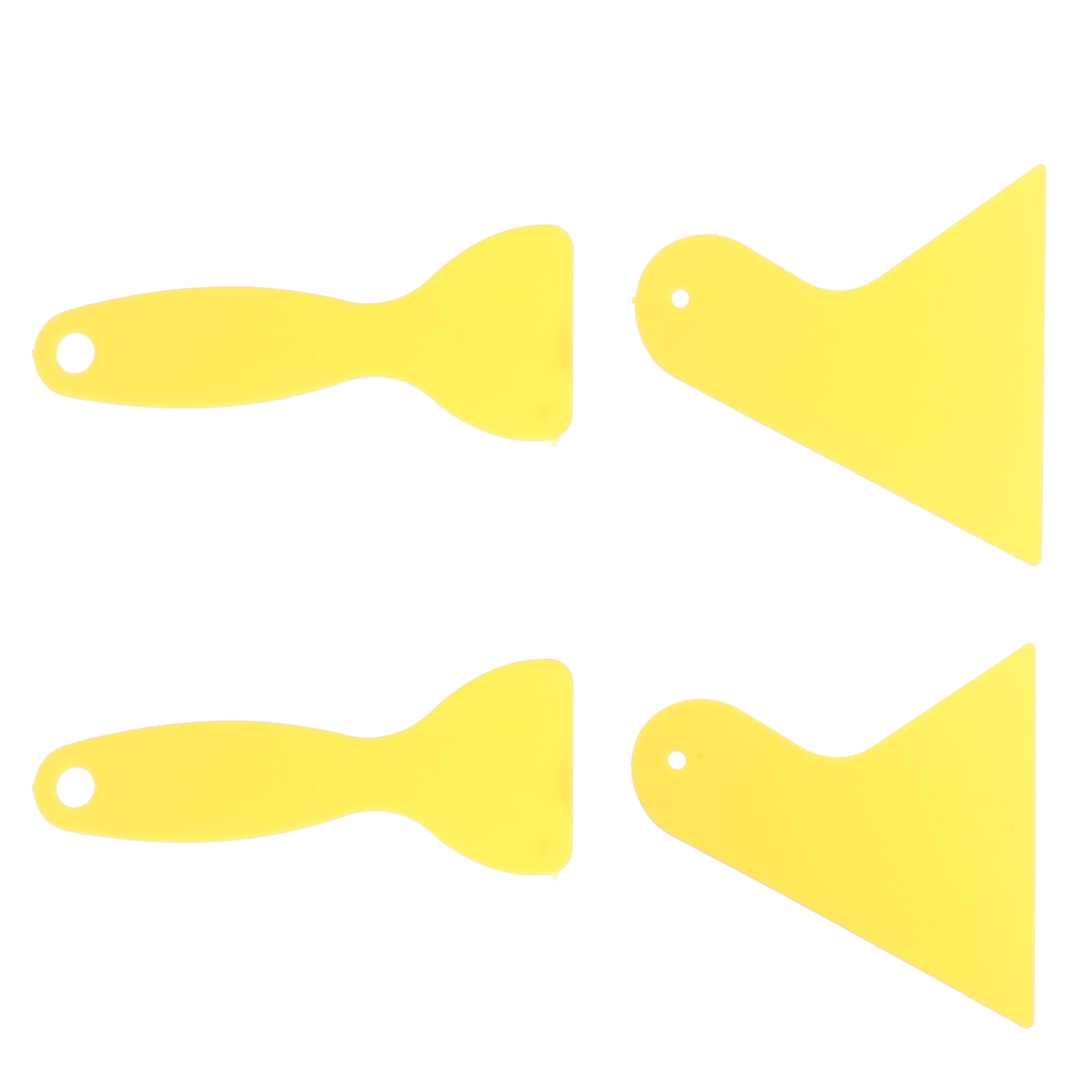 4 Pcs Paint Tools Stickers Plastic Scraper Squeegee Car Film Small ...