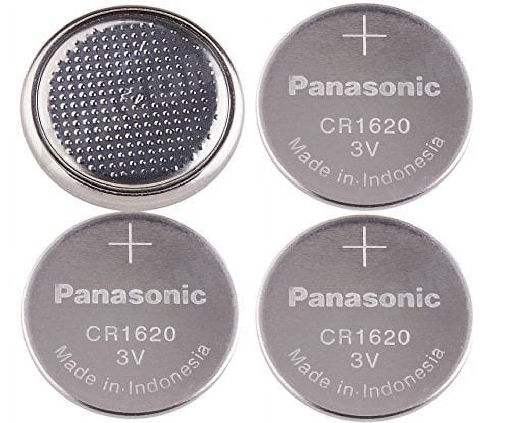 4-Pcs -- Panasonic CR1620 (Prepackaging) 3v Lithium Coin Cell Battery ...