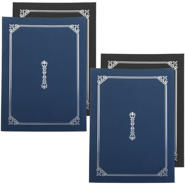 4 Pcs Paper Certificate Set Holder Pocket Binder Dividers Card ...