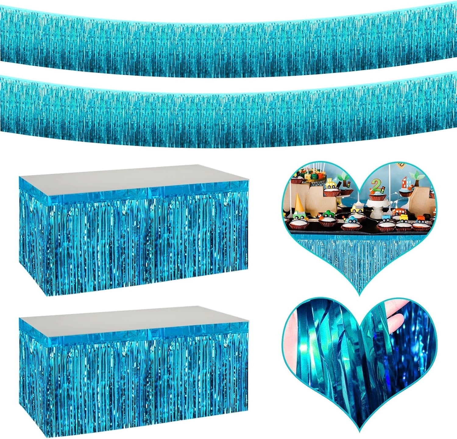 4 Pcs Parade Float Decorations,Tinsel Streamers Birthday Party ...