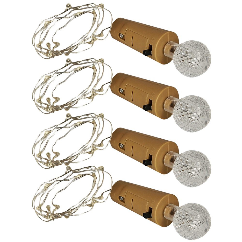 4 Pcs Party Wine Bottle Cork String Lights Wedding Decoration - Walmart.com