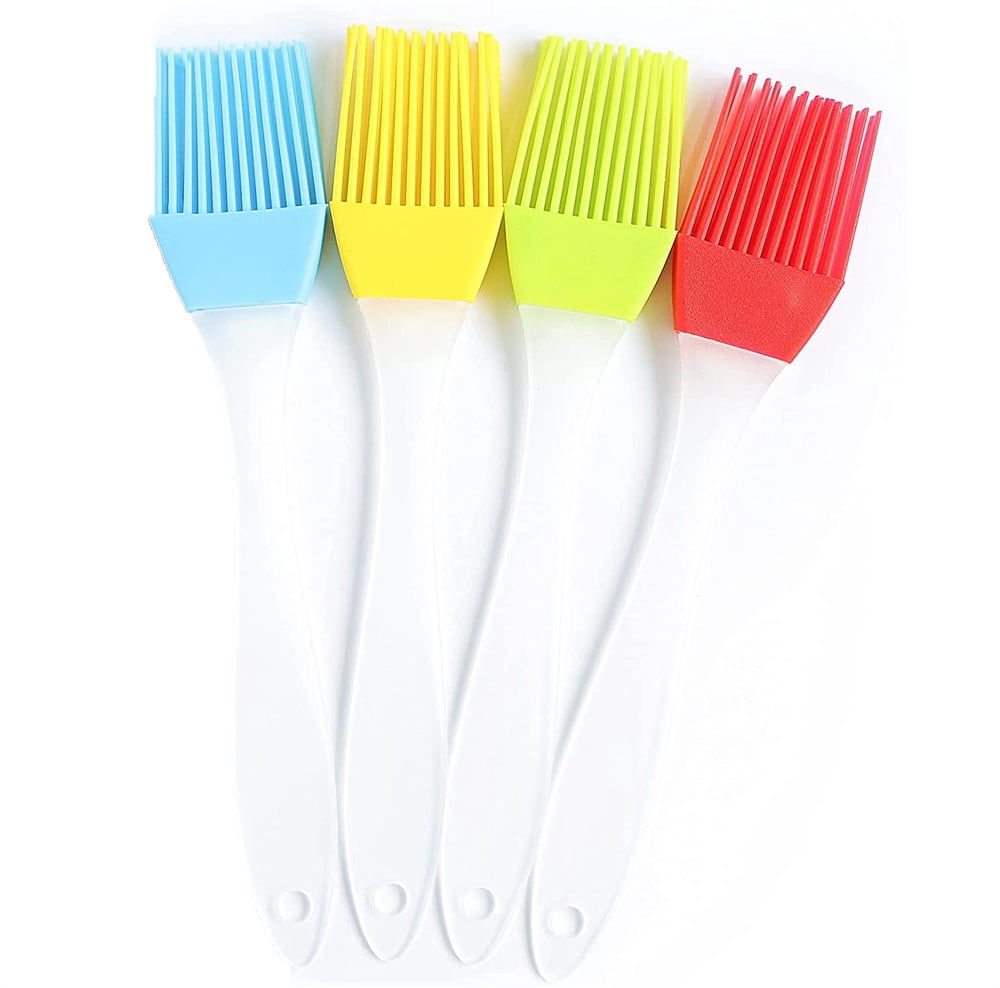 4 Pcs Pastry Brushes, 17cm Heat Resistant Silicone Pastry Basting Brush ...