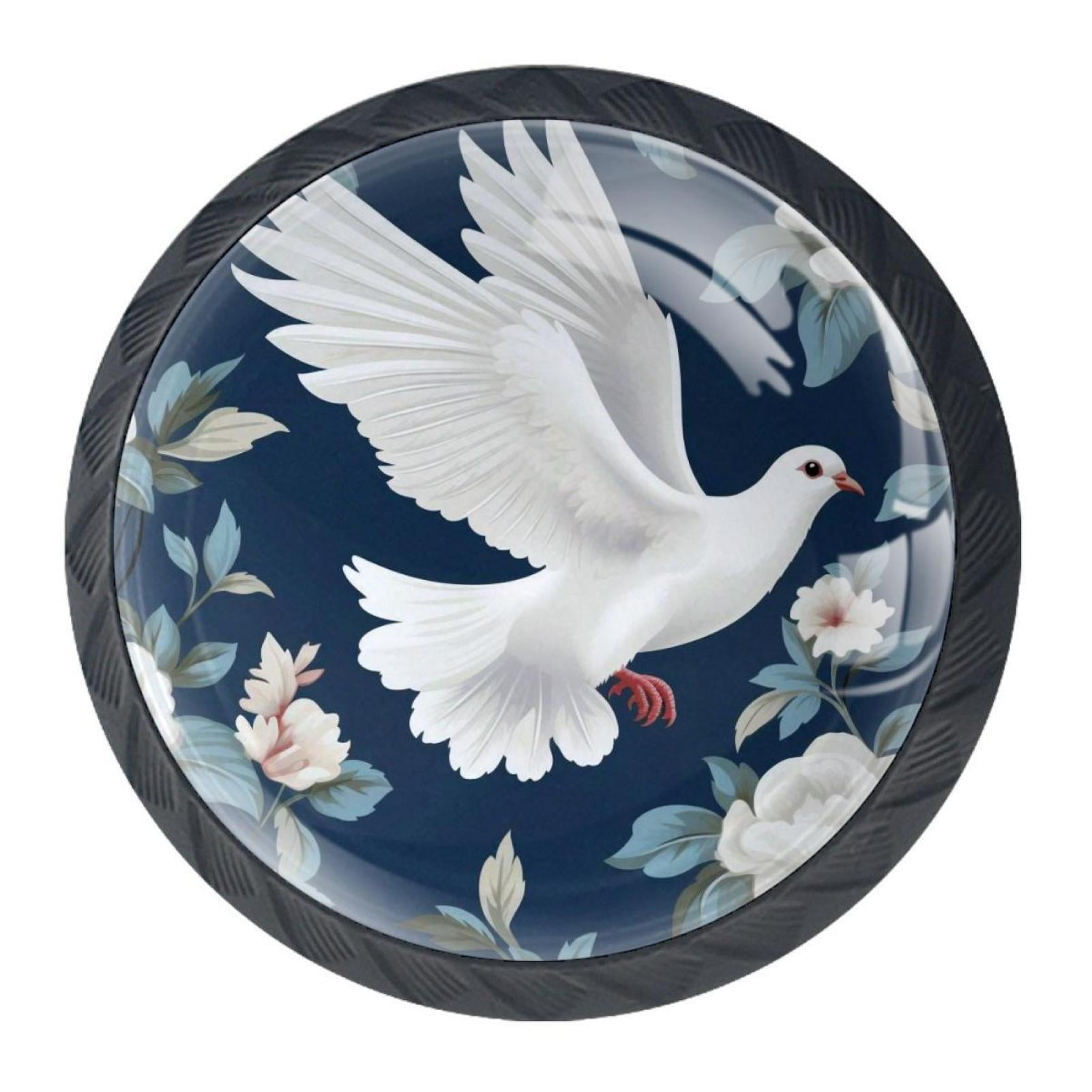 4 Pcs Peace Dove Knobs for Kitchen Cabinet Cupboard Dresser Bookcase ...