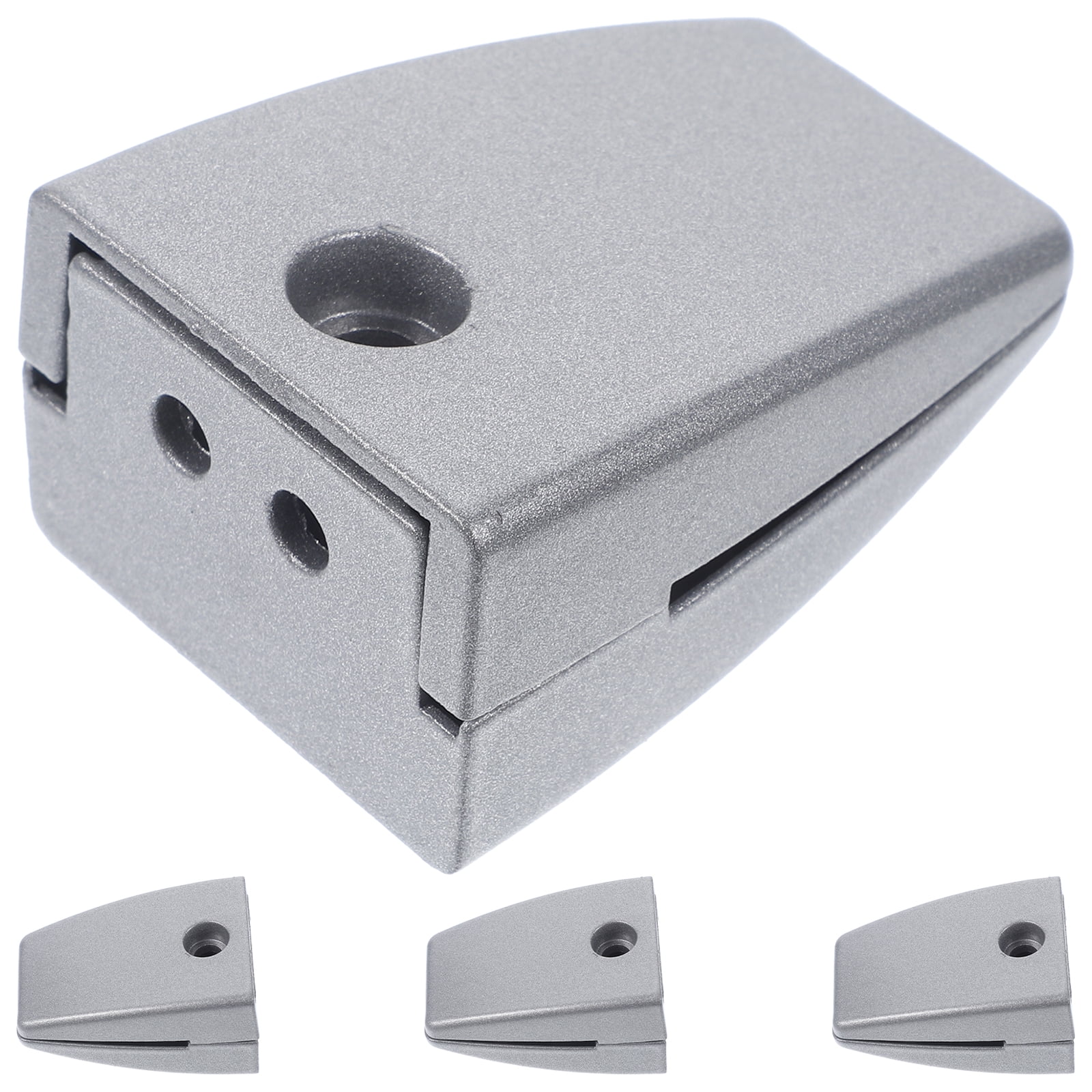 4 Pcs Perspex Plastic till Guard with Clamps Glass Clip Office Desk ...