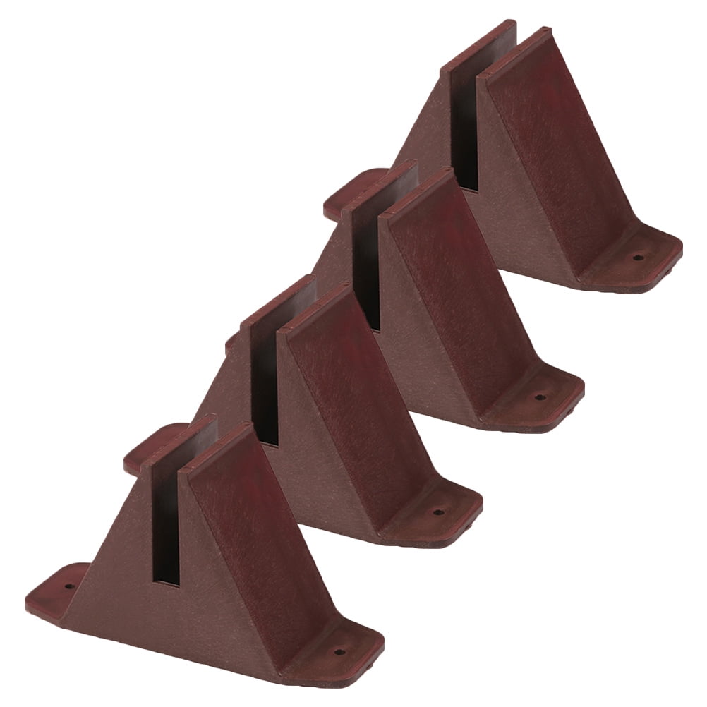 4 Pcs Pet Fencing White Picket Fence Triangle Reinforcement Garden ...