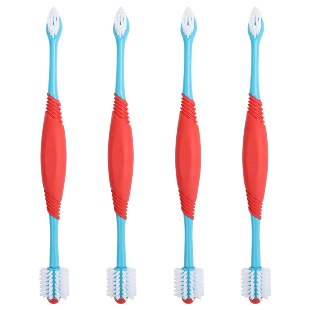 4 Pcs Pet Toothbrush Dogs Oral Cleaning Chew Toys for Small ...