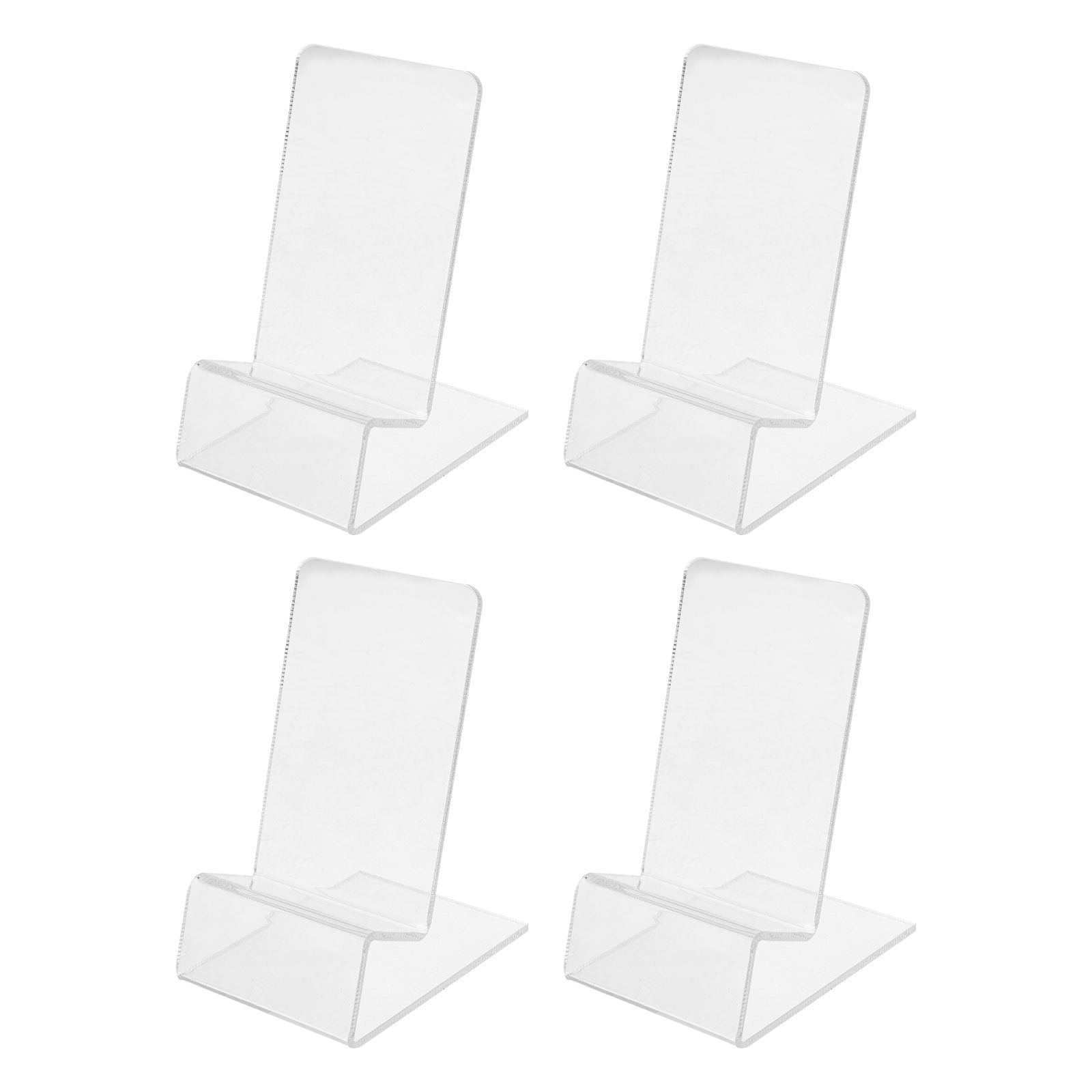 4 Pcs Easel Stand Mobile Phone Holder Clear Transparent - Walmart.com
