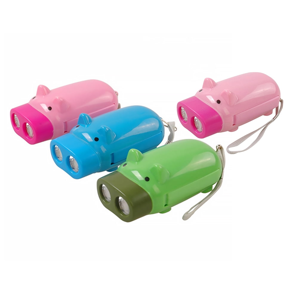 4Pcs Pig-shaped Kids Flashlights Adorable Hand Flashlights Portable ...